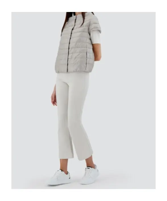 Herno Quilted Short-sleeved Down Jacket - Gray