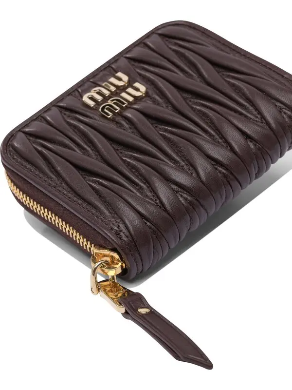 Miu Miu Zip Wallet - Black