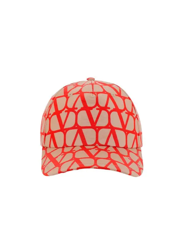 Valentino Garavani All-over Logo Print Baseball Cap - Nude