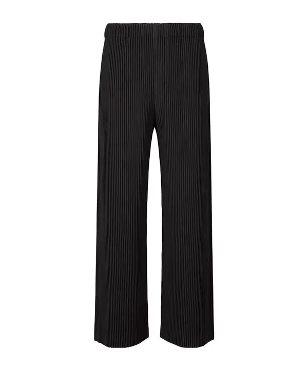 Issey Miyake Homme Plissé Straight-leg Pleated Trousers - Black