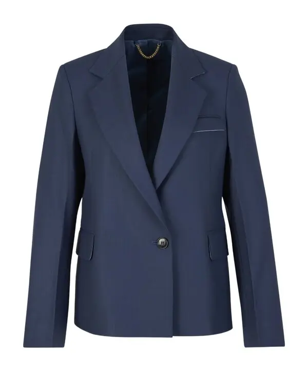 Victoria Beckham Single-breasted Blazer - Blue