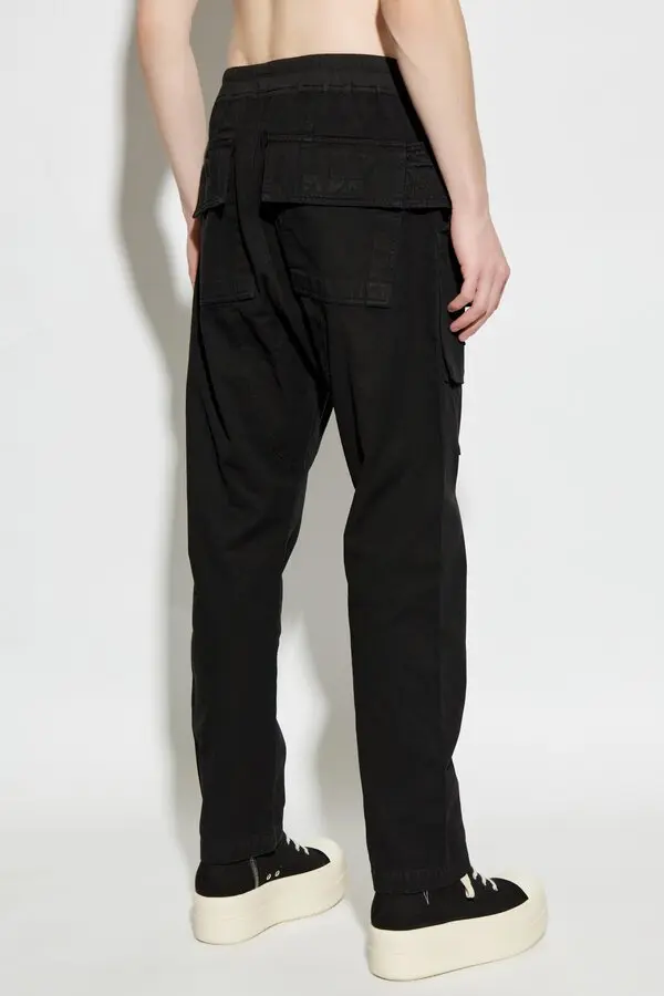 Rick Owens Drawstring Cargo Pants - Black