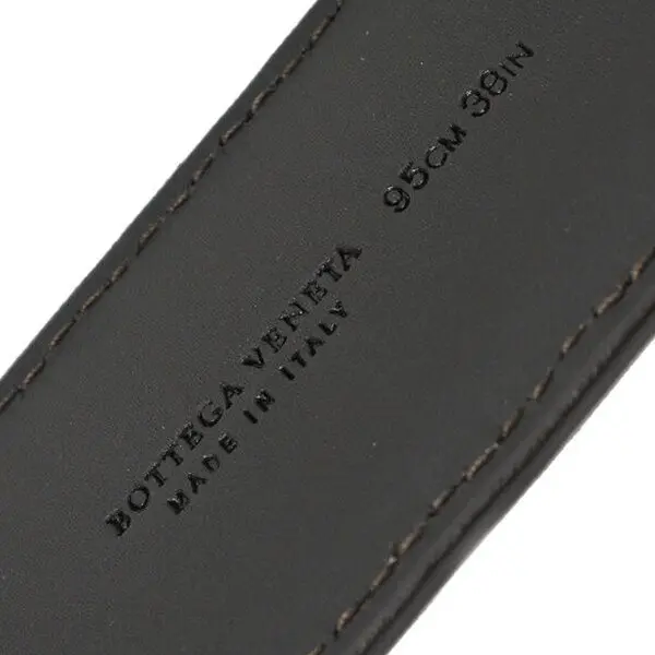 Bottega Veneta Woven Leather Belt - Black