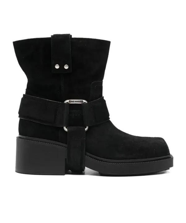 VIC MATIE Harness Ankle Boots - Black