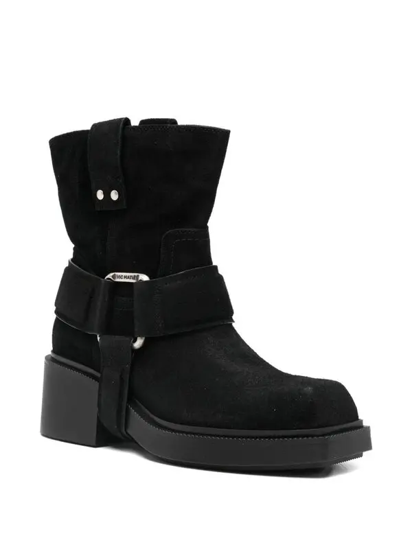 VIC MATIE Harness Ankle Boots - Black