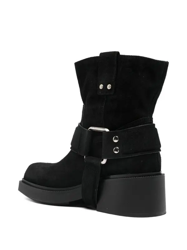 VIC MATIE Harness Ankle Boots - Black