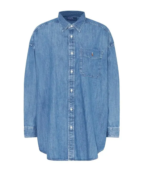 Polo Ralph Lauren Oversize Long Denim Shirt - Blue