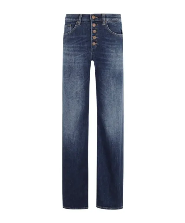 DONDUP Wide-leg Button-fly Jeans - Blue