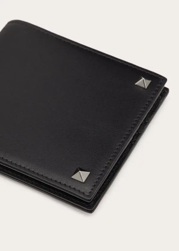 Valentino Garavani Rockstud Bifold Wallet - Black