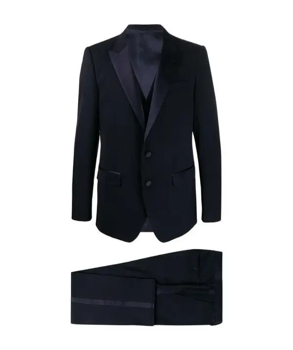 Dolce & Gabbana Dolce Gabbana Tuxedo Single-breasted Three-piece Suit - Black