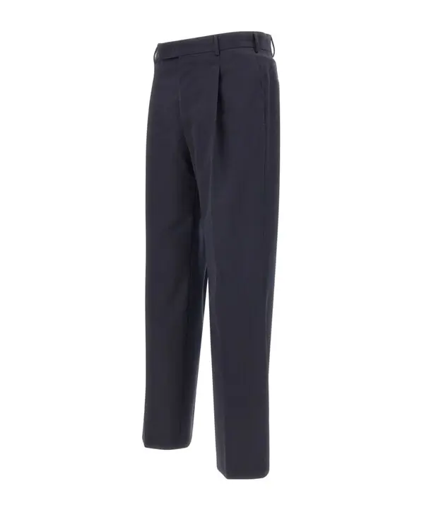 PT TORINO Quindici Wool Tailored Trousers - Blue