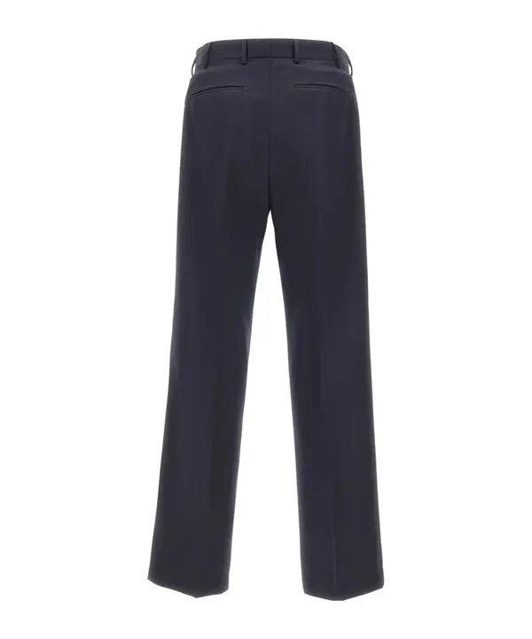 PT TORINO Quindici Wool Tailored Trousers - Blue