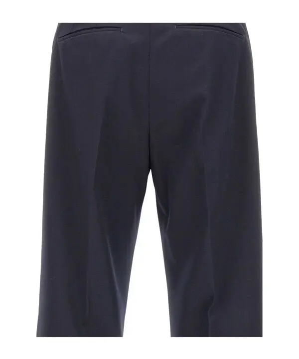 PT TORINO Quindici Wool Tailored Trousers - Blue