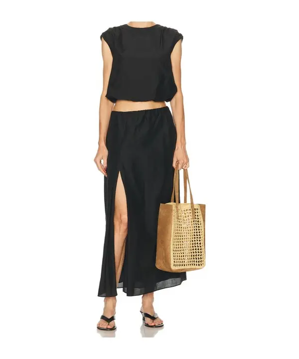 Loulou De Saison Carmen Maxi Skirt With Slit