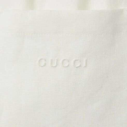 Gucci Logo Embossed Shorts - White
