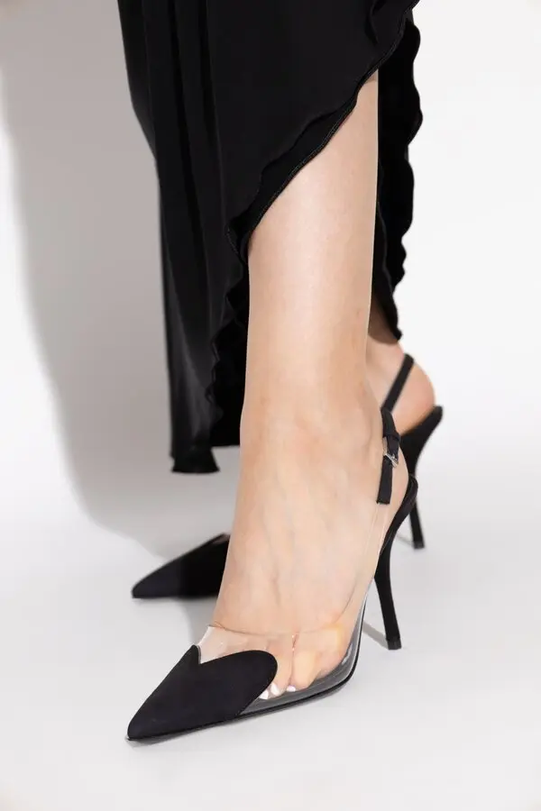 Alaïa 100mm Le Cœur Heart-shaped Slingback Pumps