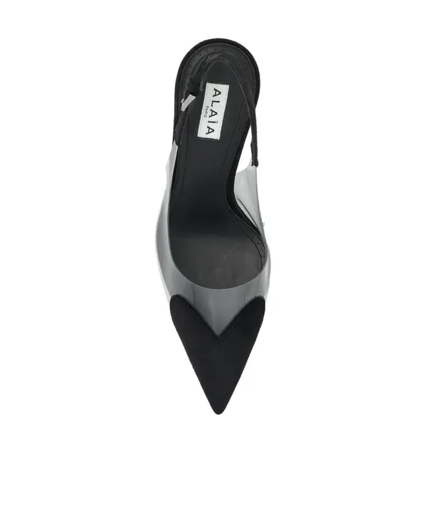 Alaïa 100mm Le Cœur Heart-shaped Slingback Pumps