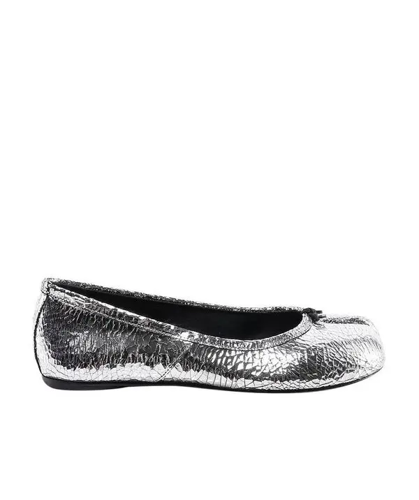 MAISON MARGIELA Tabi Split-toe Ballet Flats - Silver