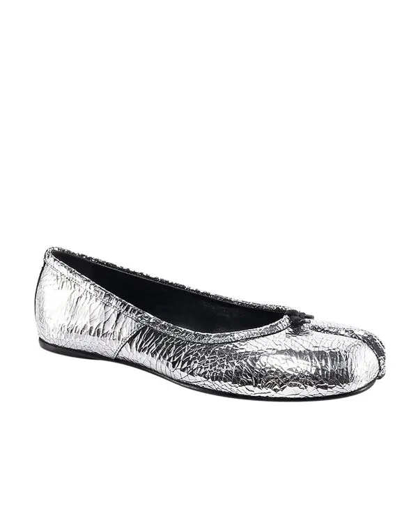 MAISON MARGIELA Tabi Split-toe Ballet Flats - Silver