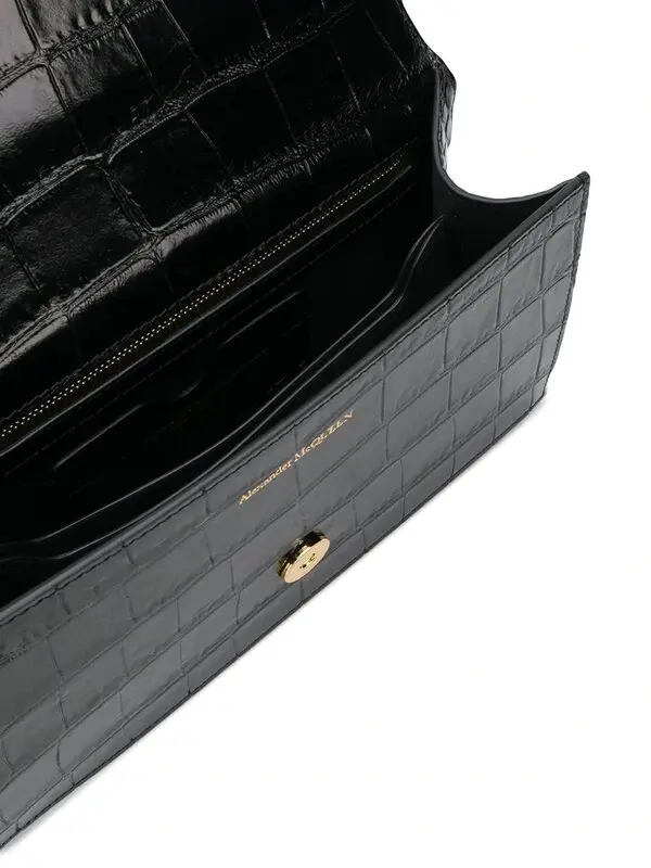 Alexander McQueen Jewelled Satchel - Black