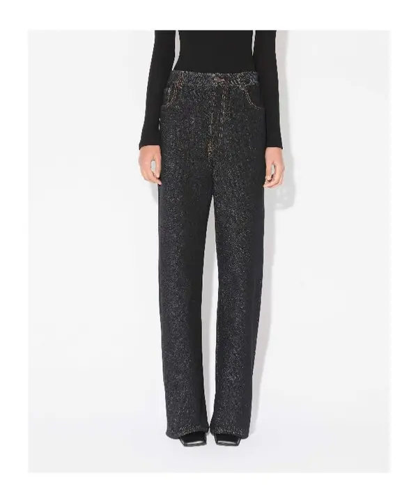 Alaïa Contrast Stitching Jeans