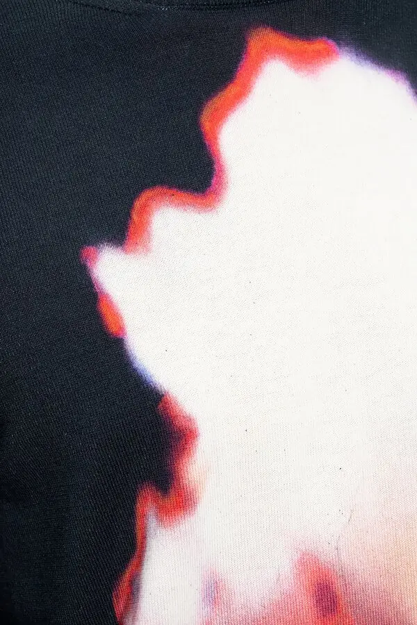 Alexander McQueen Solarised Flower-printed Crewneck Knitted Jumper