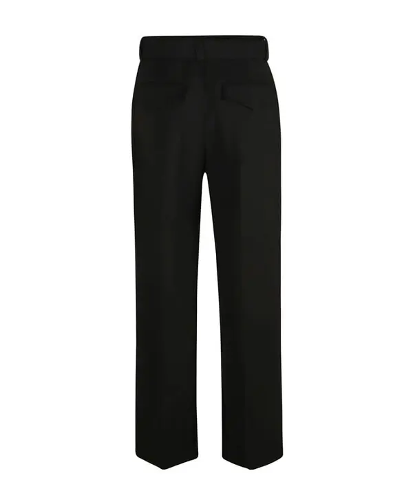 JIL SANDER Belted Wide-leg Trousers - Black