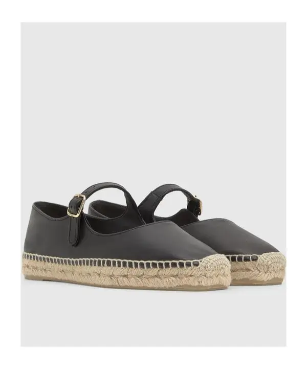 CastaÑer Espadrille Flat With Buckle Closure