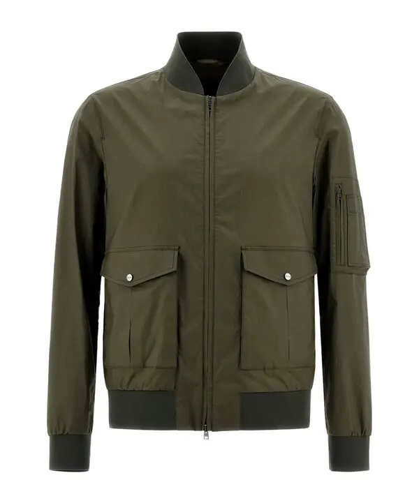 Herno Lightweight Bomber Jacket - Brown