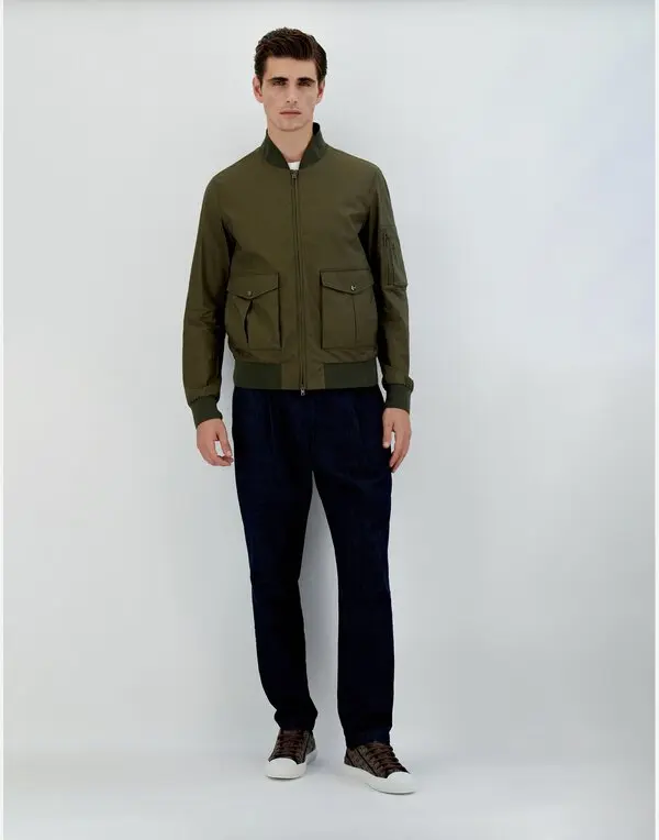 Herno Lightweight Bomber Jacket - Brown