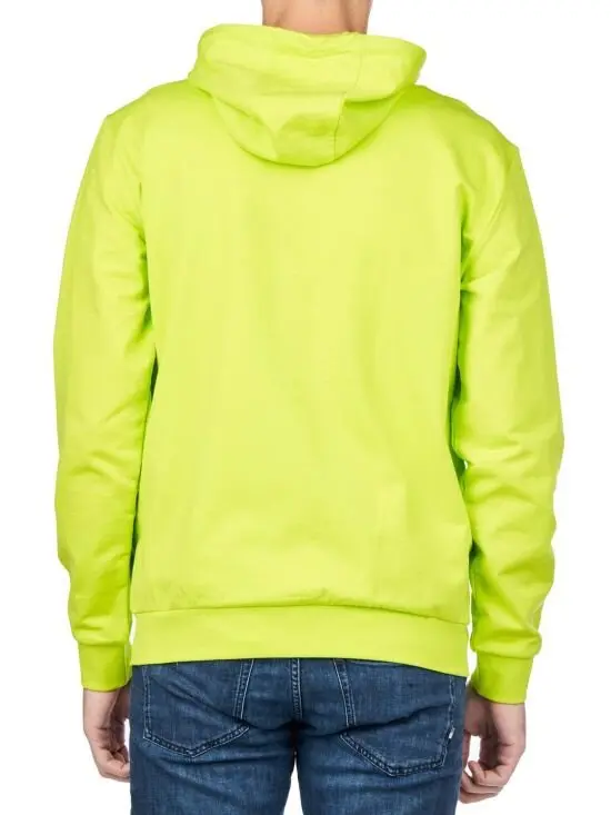 EA7 Logo Printed Hooded Sweater