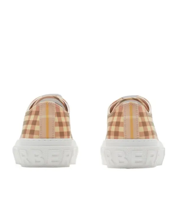 Burberry Checked Lace-up Sneakers