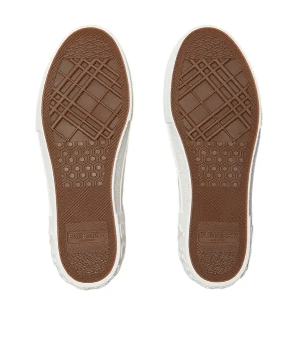 Burberry Checked Lace-up Sneakers