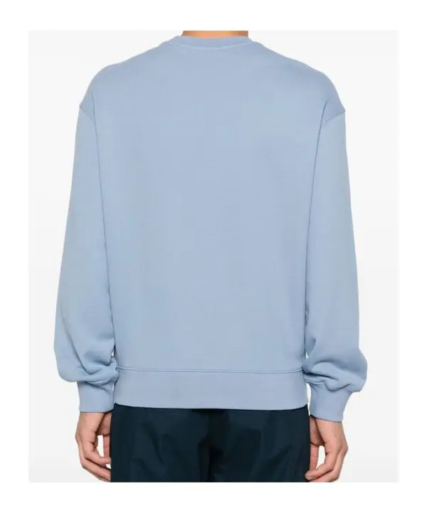 Maison Kitsuné Fox-embroidered Cotton Sweatshirt - Blue