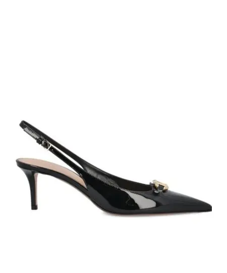 Valentino Garavani Vlogo Signature Pointed Toe Slingback Pumps