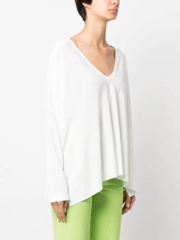 P.a.r.o.s.h Logo V-neck Long-sleeve Sweater