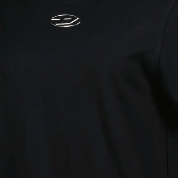 DIESEL® Oval D-logo Crewneck T-shirt - Black
