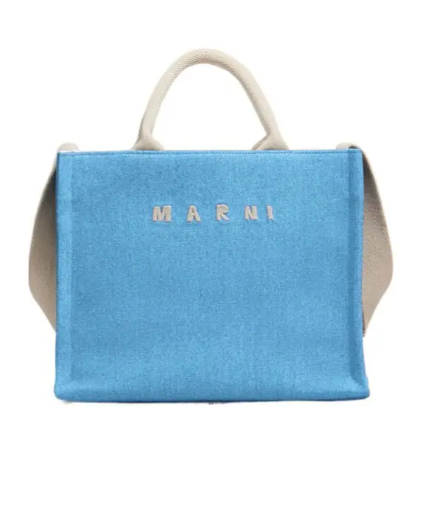 Marni Denim Tote Bag - Blue