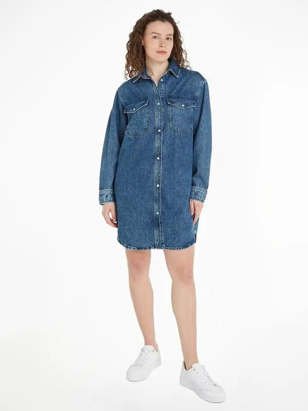 Tommy Hilfiger Long-sleeved Denim Shirt Dress