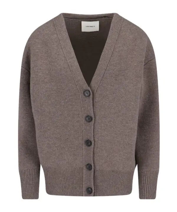 LISA YANG Amery V-neck Cardigan - Gray