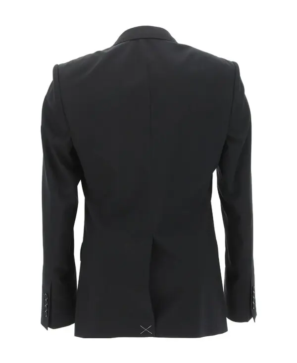 Dolce & Gabbana Dolce Gabbana Single-breasted Long-sleeved Blazer - Black
