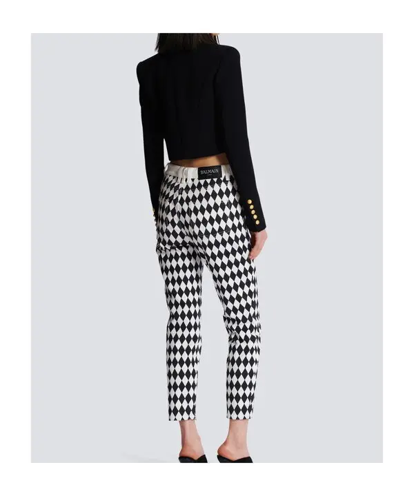 Balmain Two-tone Crepe Spencer Jacket