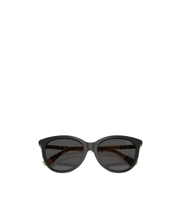Burberry Round Frame Sunglasses - Black