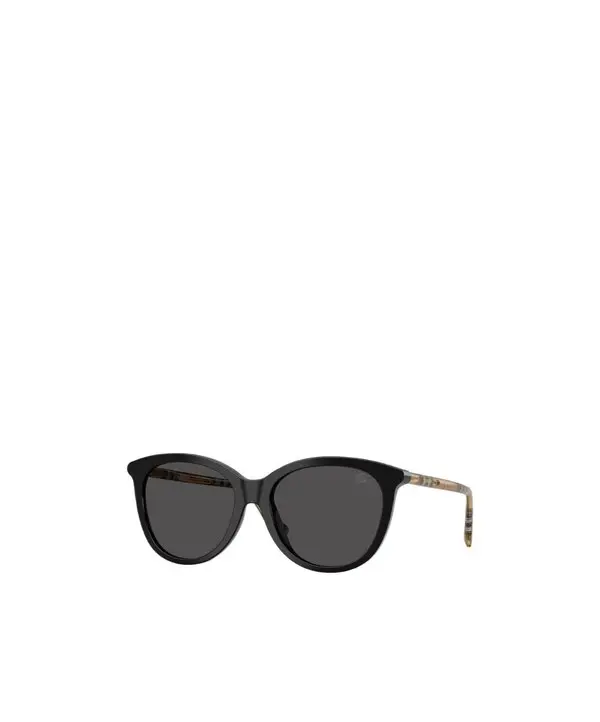 Burberry Round Frame Sunglasses - Black