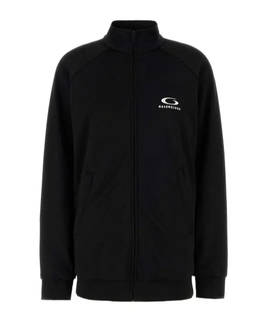 Balenciaga Back Cut-out Tracksuit Jacket - Black