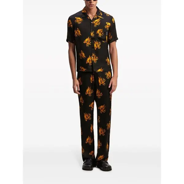 Palm Angels Monogram Printed Short-sleeved Shirt