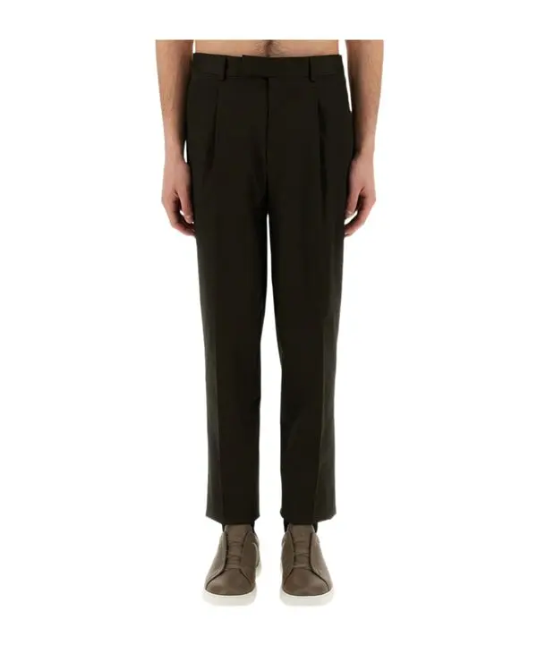 Zegna Pleated Cropped Pants
