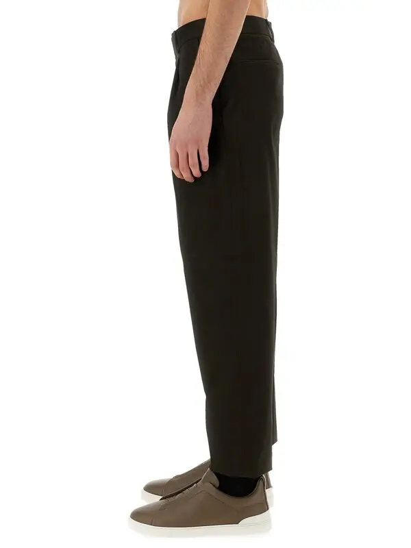 Zegna Pleated Cropped Pants