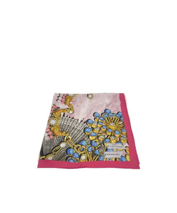 Dior Patterned Scarf - Pink