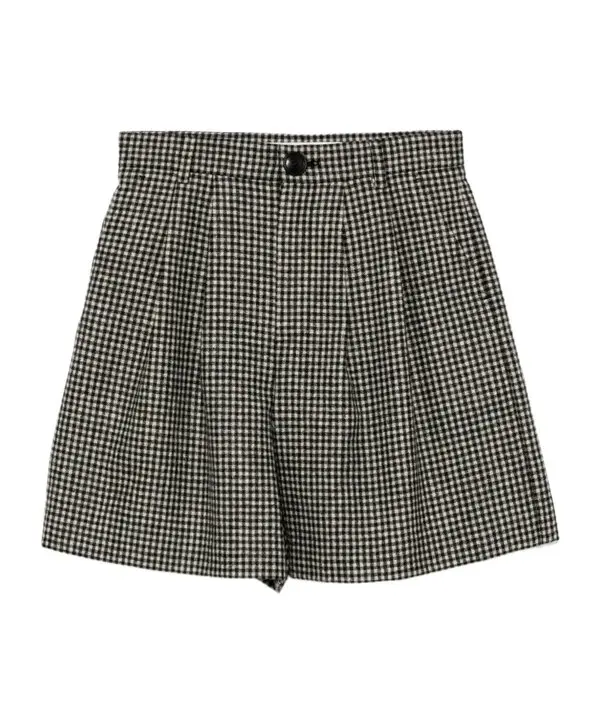 KIMHEKIM Checked Pleated Shorts